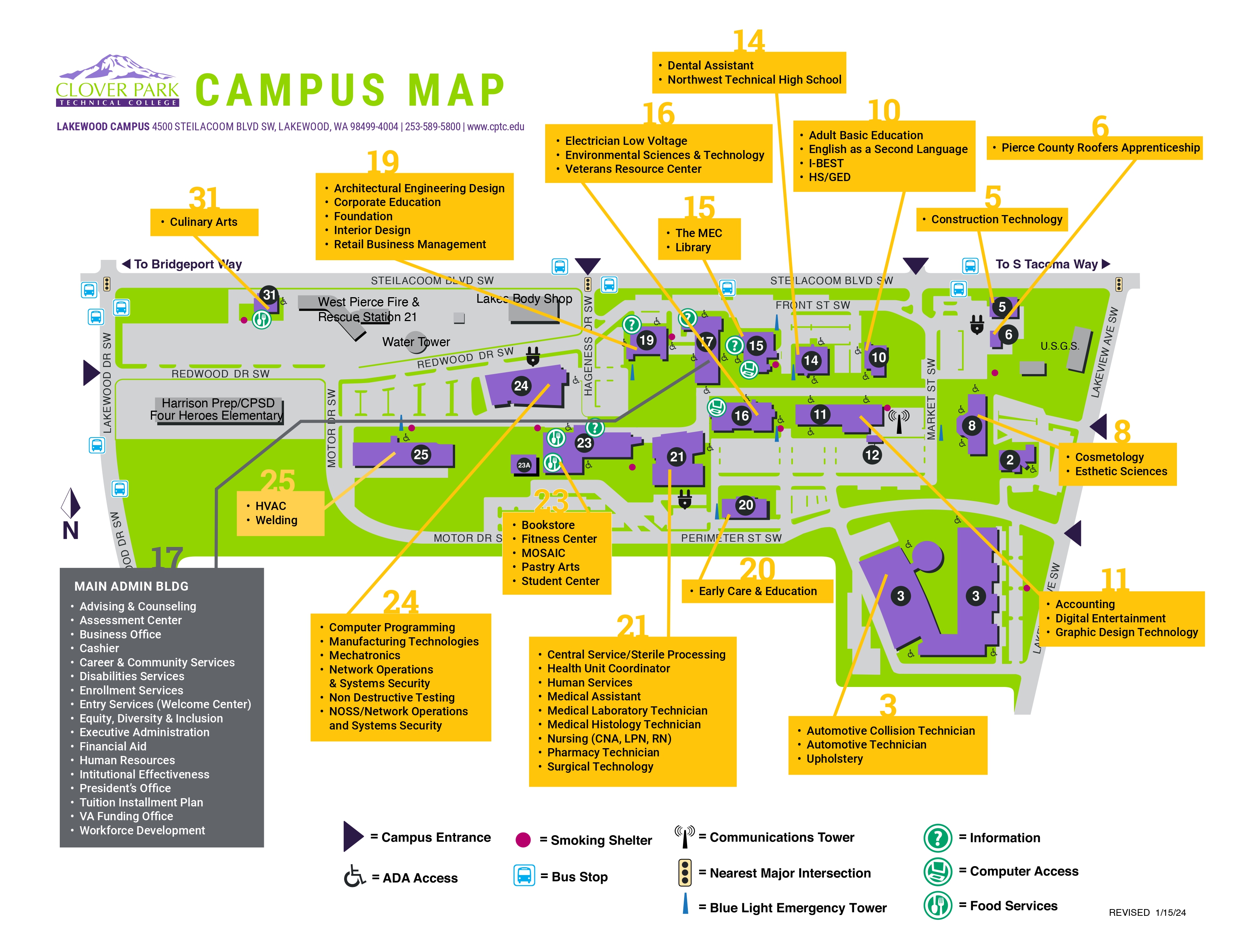 Getting to CPTC Lakewood Campus | Clover Park Technical College
